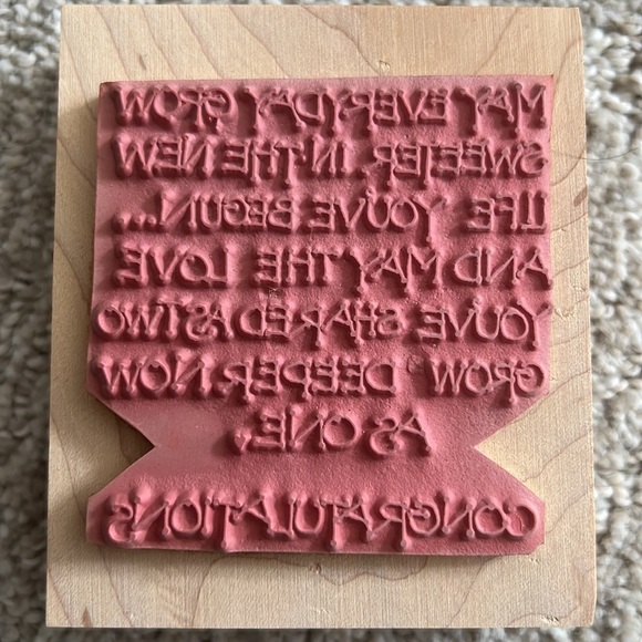 Dots | Art | Dots Wedding Wish Rubber Stamp | Poshmark